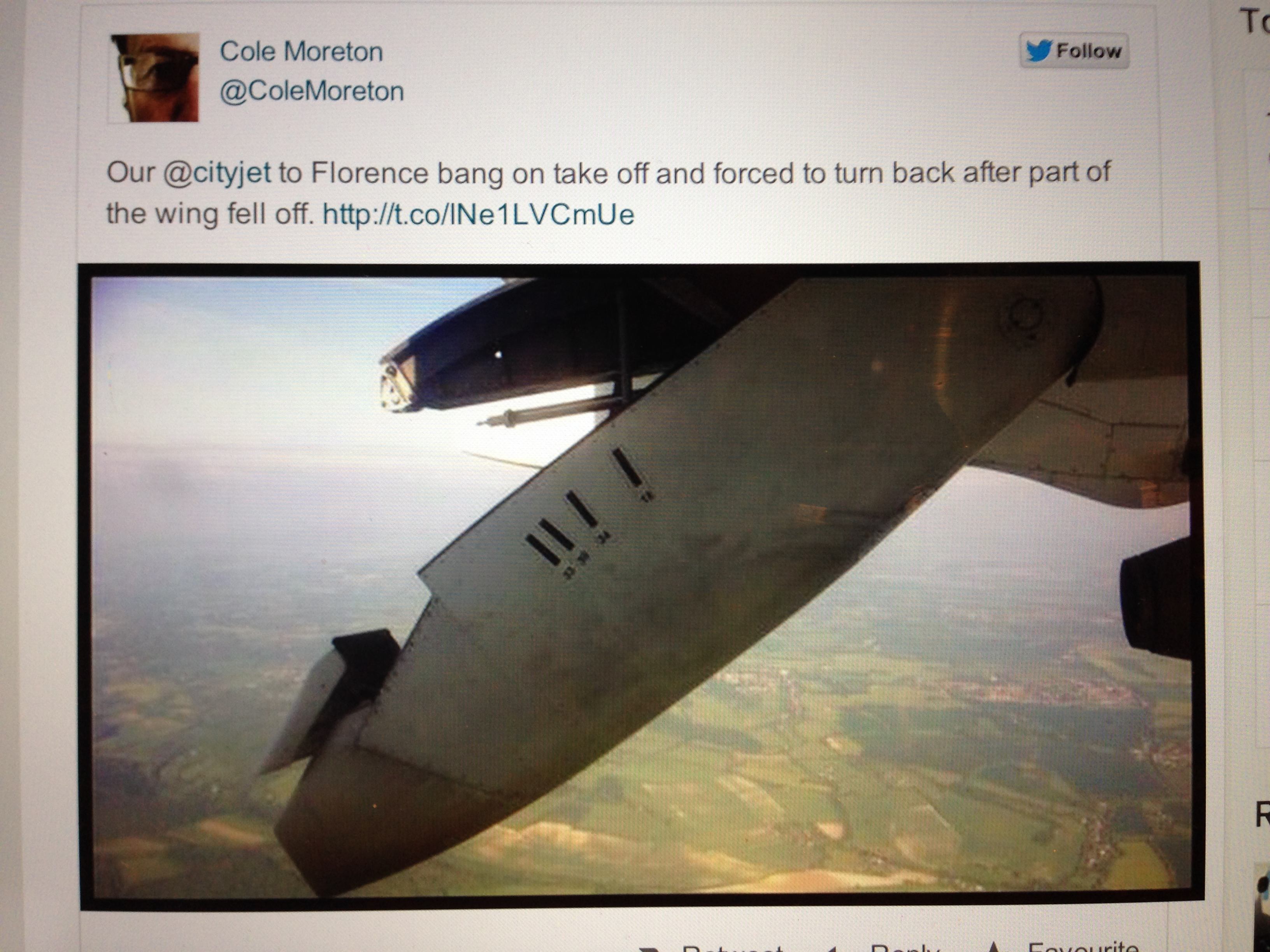 Breaking - Wing detaches - TravelUpdate