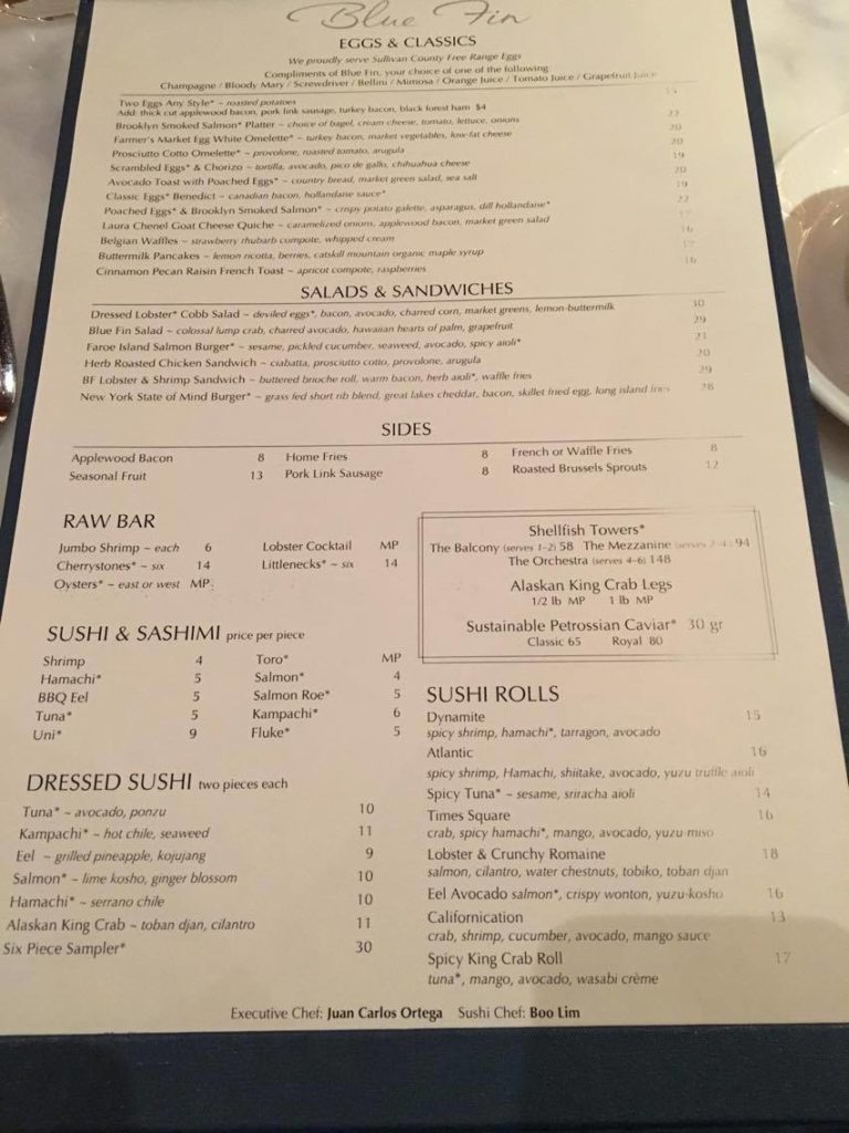 Restaurant & Food Review: W New York – Times Square - TravelUpdate