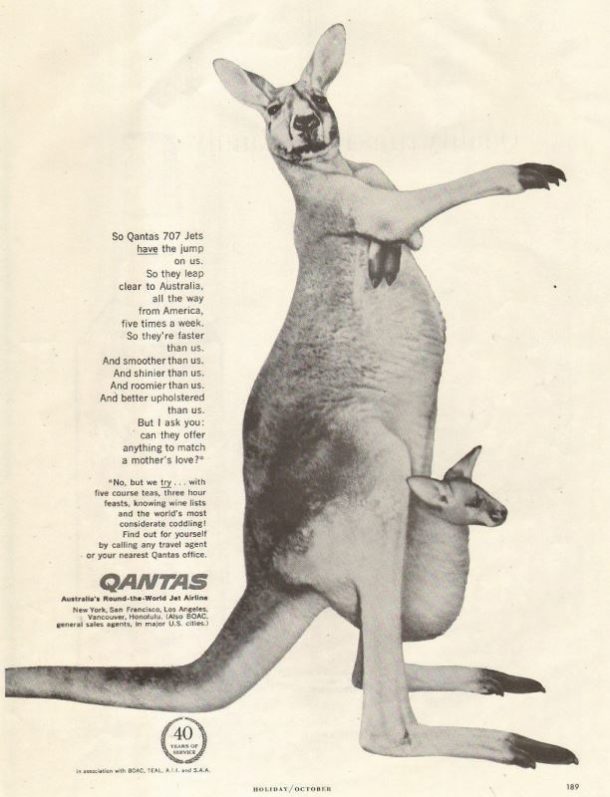 10 Vintage Qantas Print Ads From The 1950s and 1960s - TravelUpdate