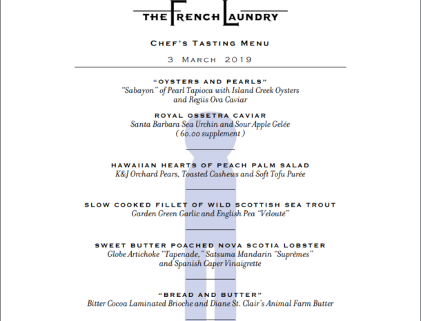 The Most Expensive Meal I've Ever Had: French Laundry, Napa, California ...