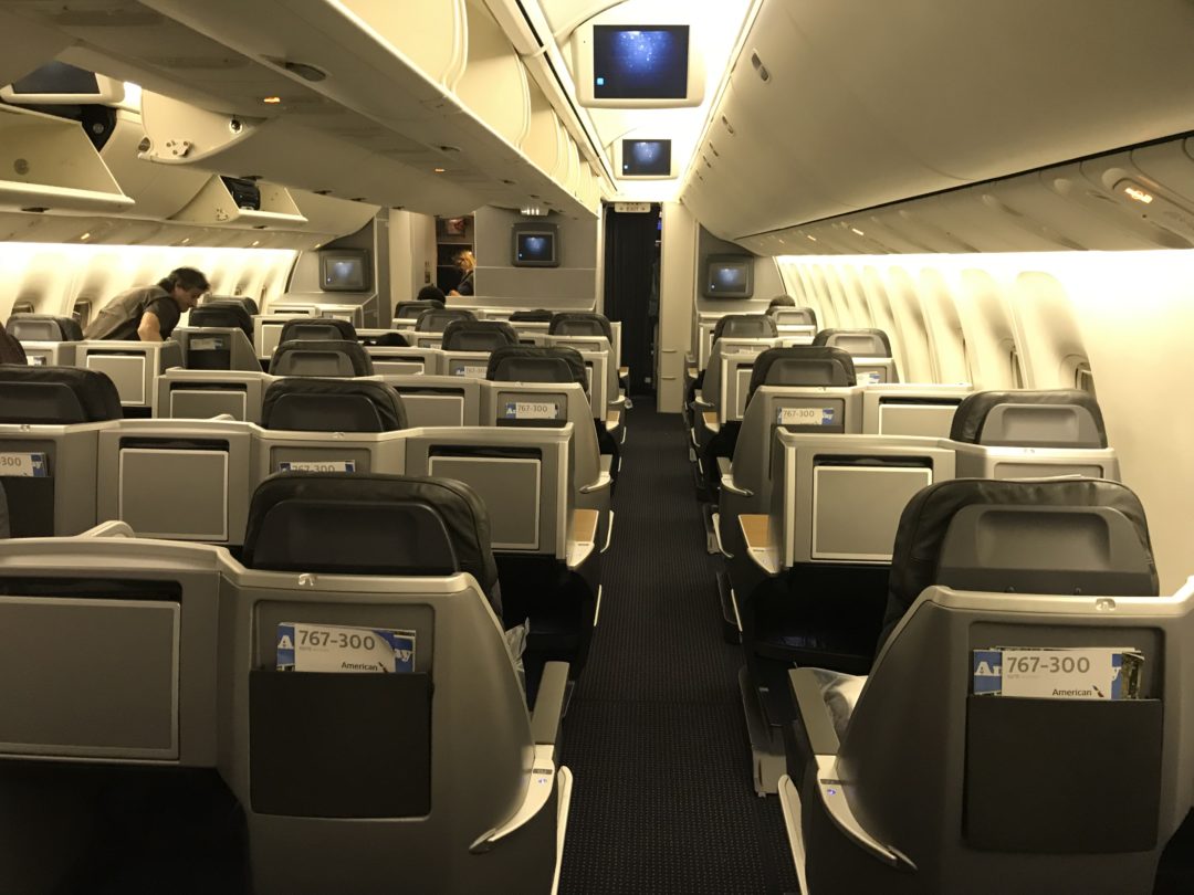 American Airlines 767 Business Class Review: Montevideo to Miami ...