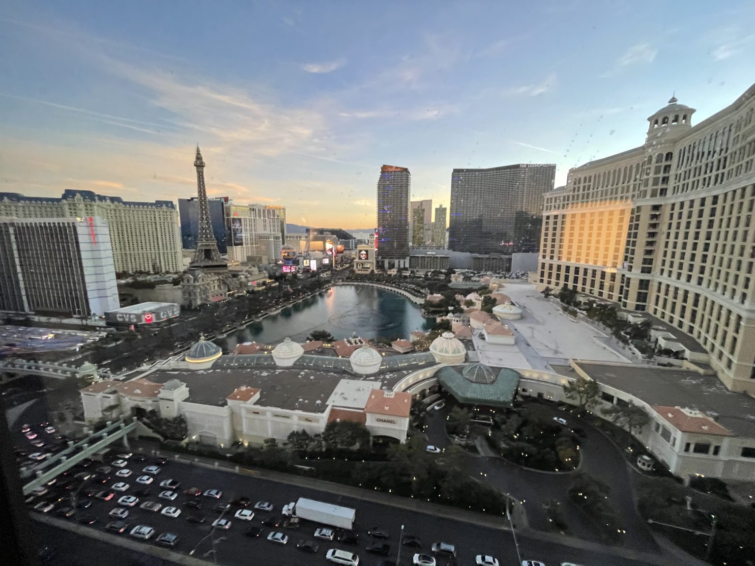Review: Caesars Palace Las Vegas Augustus Tower Fountain View