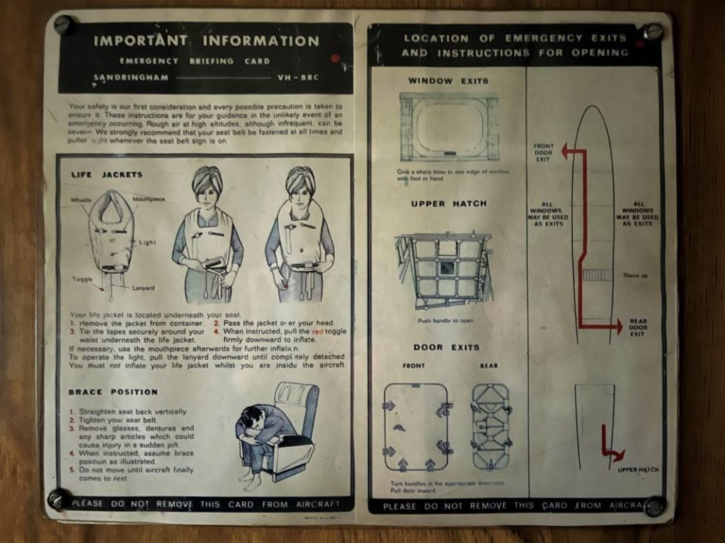 What's it like inside a vintage Ansett Short Sandringham flying boat ...