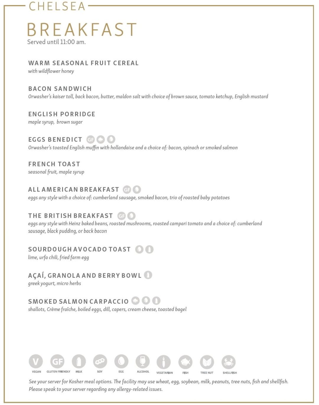 What's on the menu in the Chelsea lounge at New York JFK for AA and BA ...