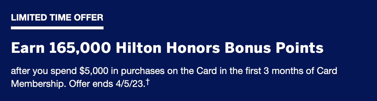 Up to 165,000 points on offer with co-branded Hilton credit card offers ...
