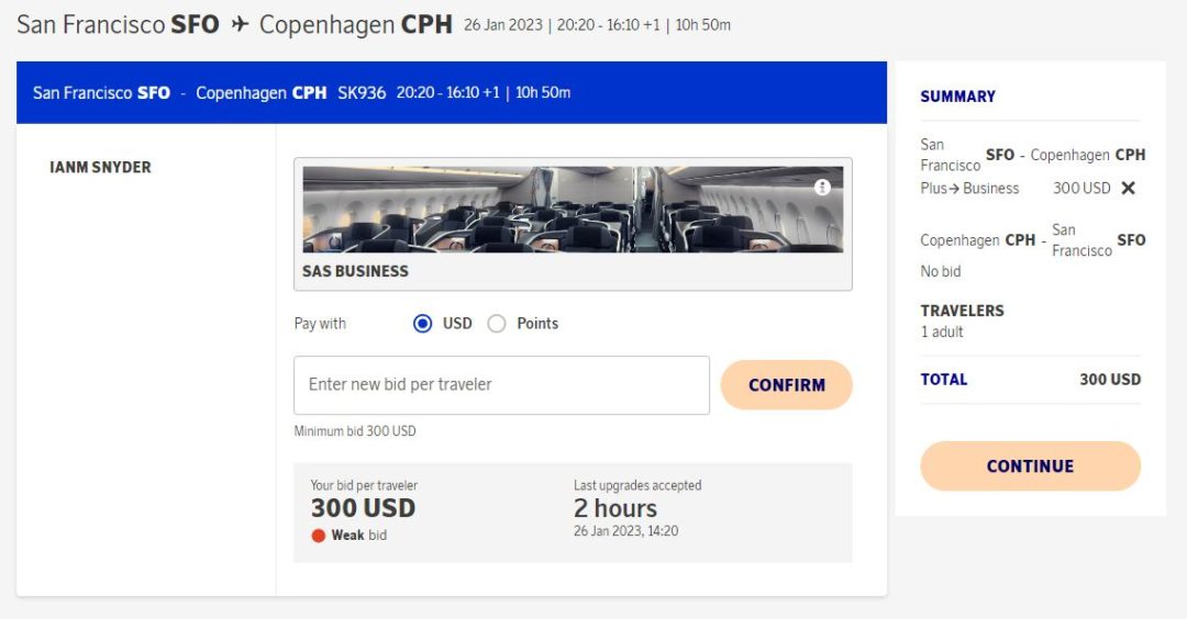 SAS Upgrade Bidding: My Experience Trying to Snag Business Class - TravelUpdate
