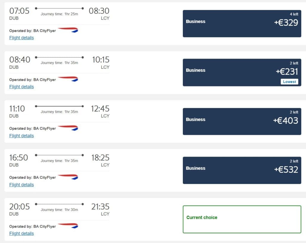 How does the British Airways free same day flight change work ...