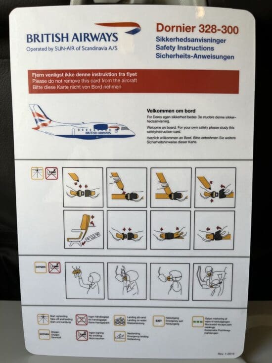 Review: An astonishing flight on the British Airways (SUN-AIR) Dornier ...