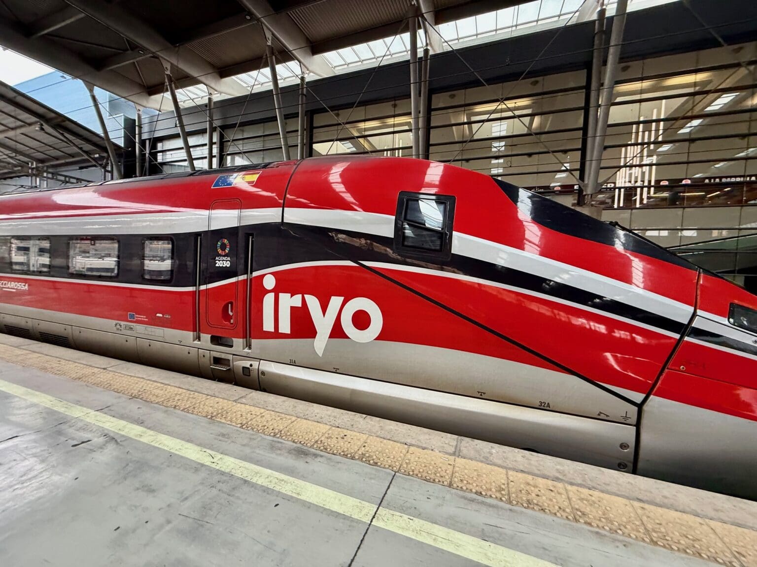 Iryo Train Review: Madrid to Malaga in 1st Class - TravelUpdate