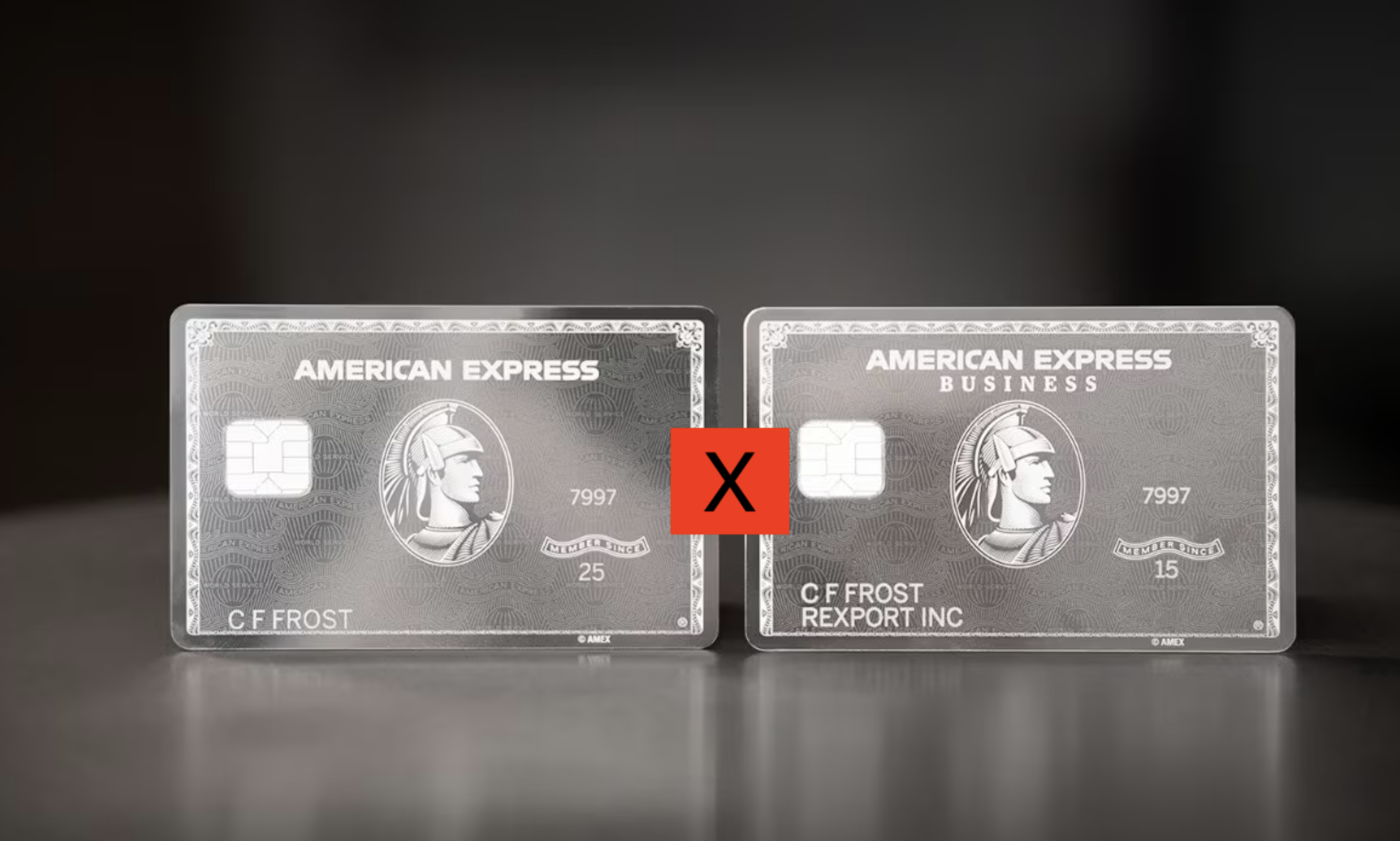 "Sorry Sir, no 'mirror finish' Amex Platinum Card for you!" - TravelUpdate